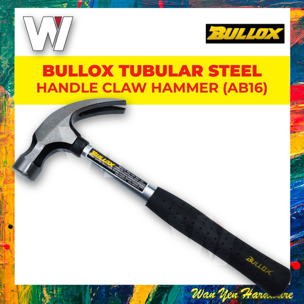 BULLOX Tubular Steel Handle Claw Hammer - 16oz - Japan Made | Shopee ...