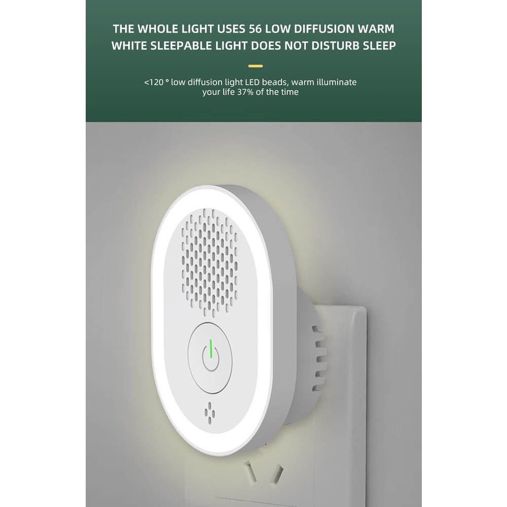 Ultrasonic Pest Repeller Light Sonic Insect Repellent Light Pest ...