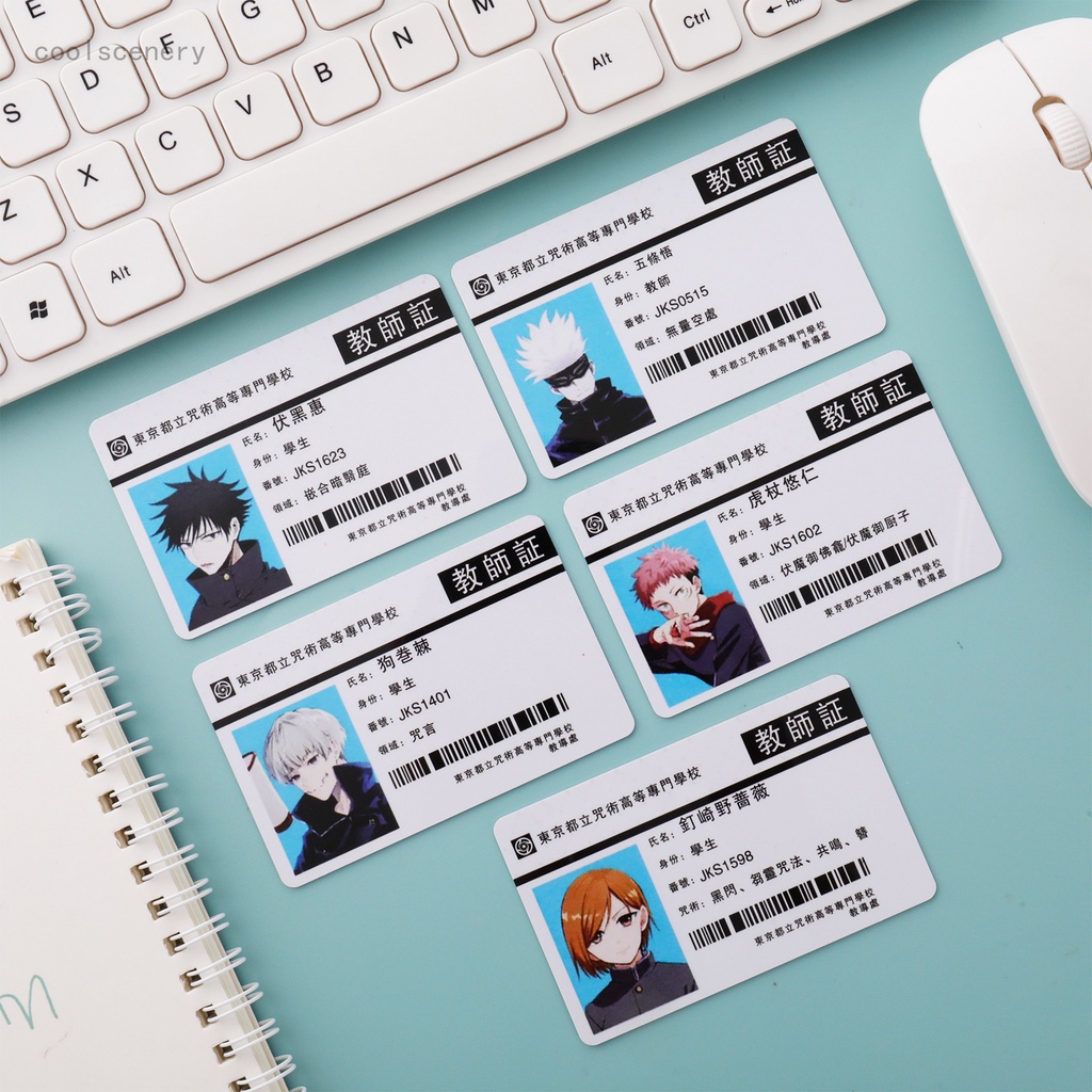 Cools Jujutsu Kaisen Anime School ID Cards | Shopee Malaysia