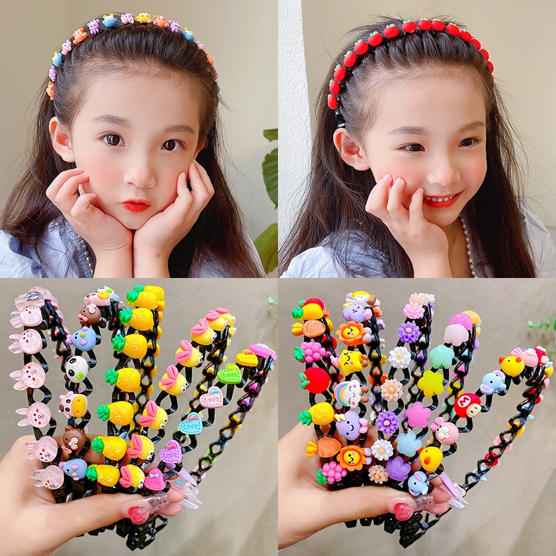 Children's Cartoon Anti Slip Hair Band Fashionable and Cute Woven Hair ...