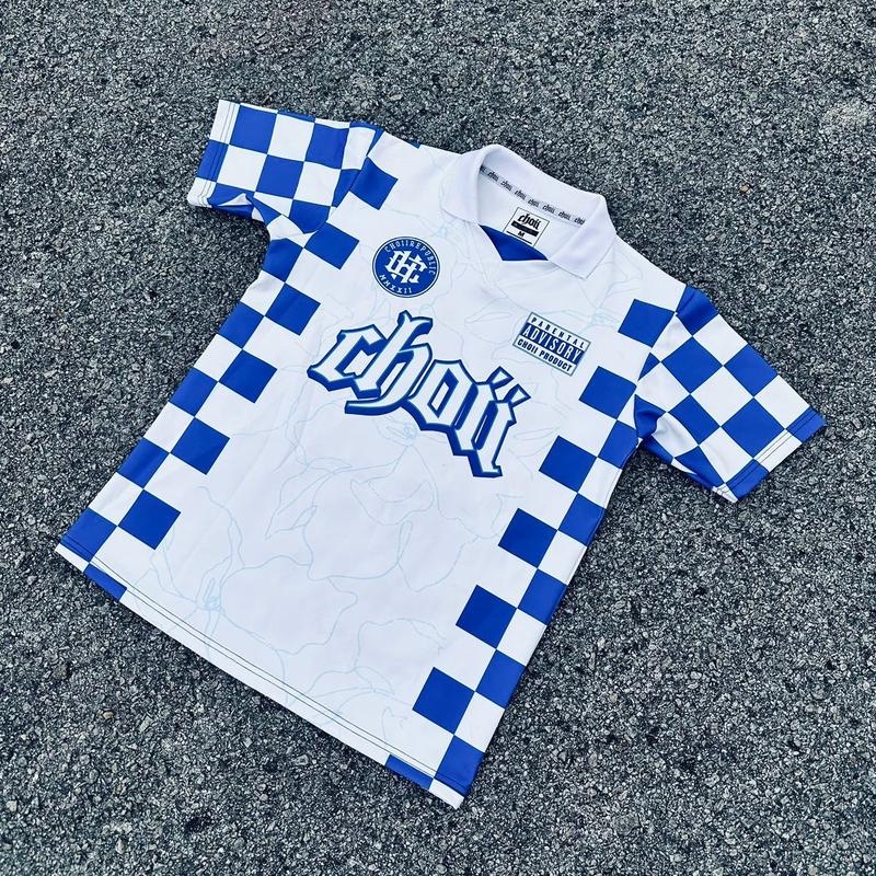 CHOII BLUE BOXx EDITION Jersey Retro Collar Malaysia Custom Murah Budak ...
