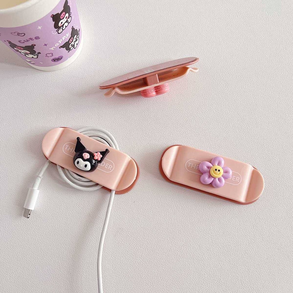 Wire Organizer Clips Multifunctional Desktop Organizers Cute 3D Kuromi ...
