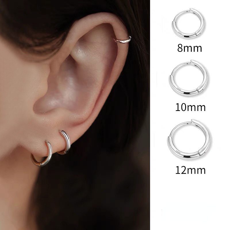 Titanium Steel Simple Stud Earrings Women Mini Earrings Earclip ...