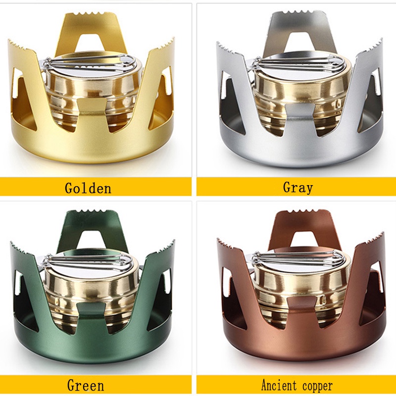 Outdoor Mini Portable Camping Stove Alcohol Burner Cooker For Hiking ...