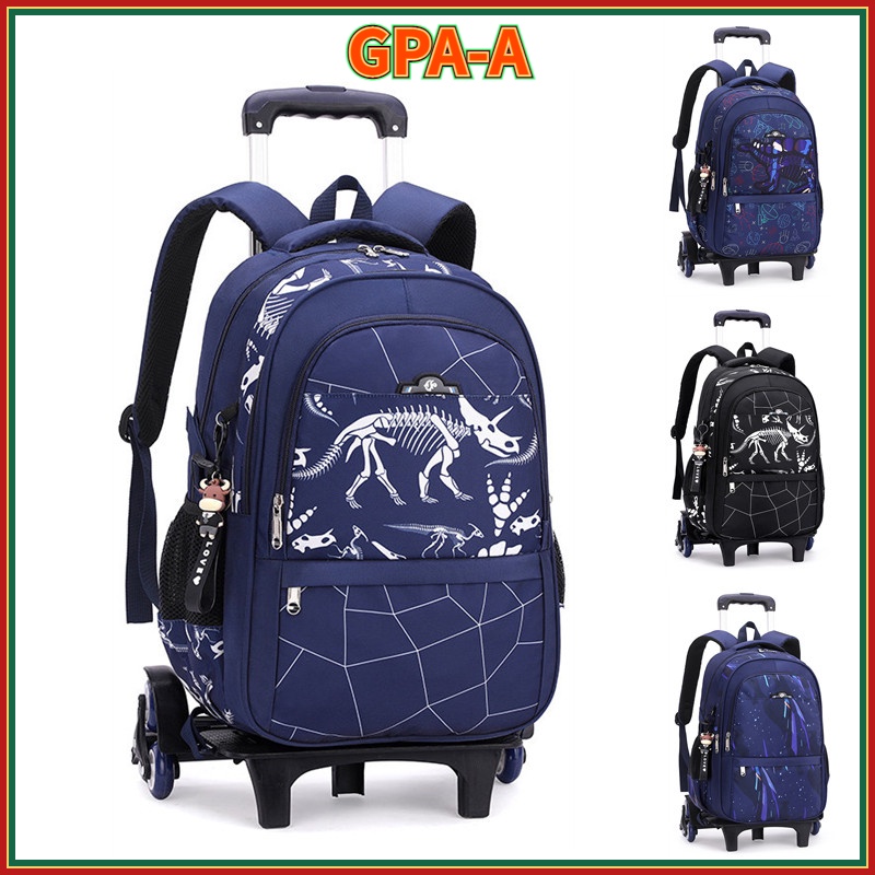 Beg Sekolah Roda Beg Sekolah Troli beg sekolah beroda Dinosaur Wheeled ...