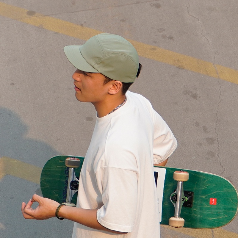 Korean-style Men's and Women's Short-brimmed Baseball Cap Solid Color ...