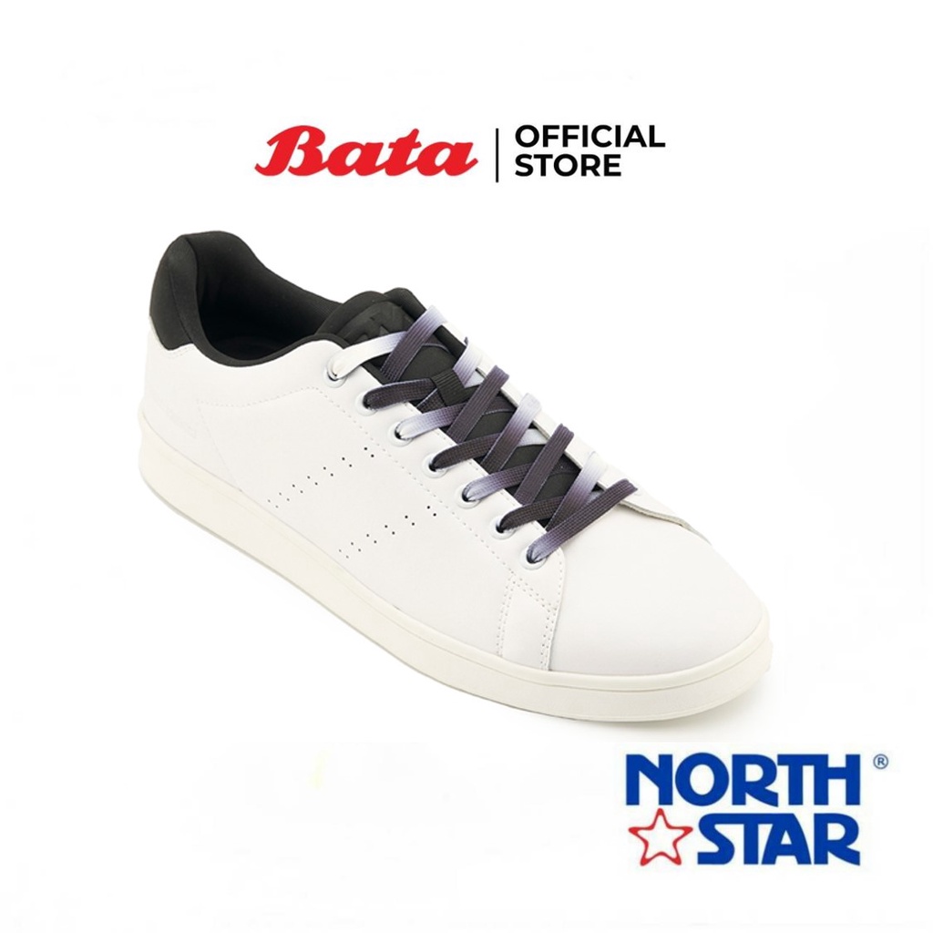 Bata Brand North Star Lace-Up Sneakers Fashion For Men Black 8206052 ...