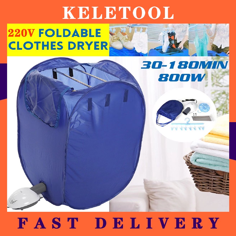 Electric Clothes Dryer, Warm Air Cloth Dryer Mini Portable Electric ...