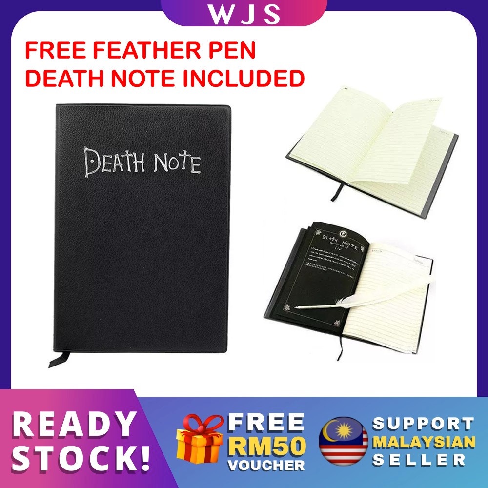 🇲🇾FREE RM50 VOUCHER🎁 MLQ Death Note Notebook Manga Anime Otaku Buku ...