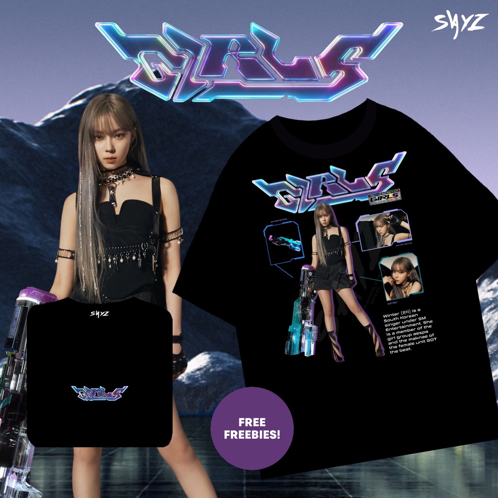 2023 Aespa Girls Tees Aespa Girls T-Shirt Karina Giselle Ningning ...