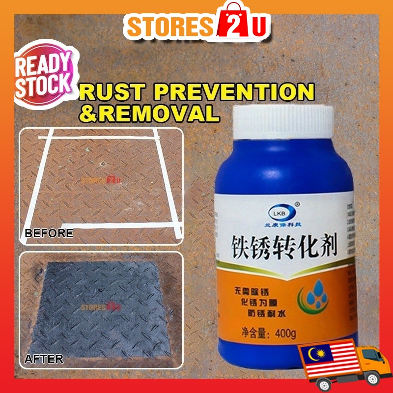 LKB Rust Prevention & Removal (400g) Rusty Converter Paint Treatment Anti-Rust Primer Liquid ...