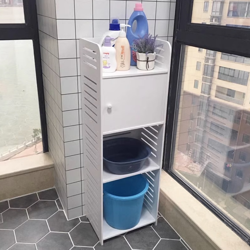 Bathroom waterproof floor rack shampoo storage rack laundry detergent ...