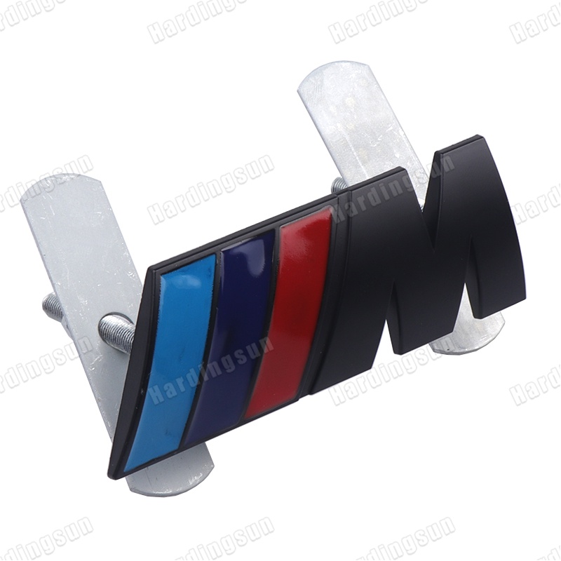 1Pc 8.3*3.3CM Metal Chrome Badge ///M M Power Car Front Grille emblem ...