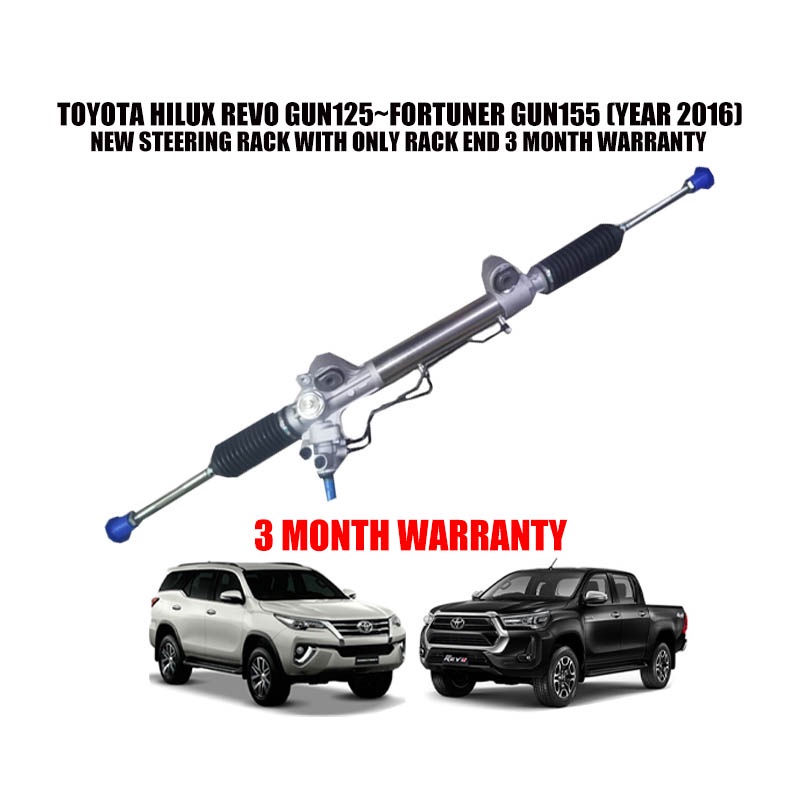 TOYOTA HILUX REVO GUN125~FORTUNER GUN155 (YEAR 2016) NEW STEERING RACK ...