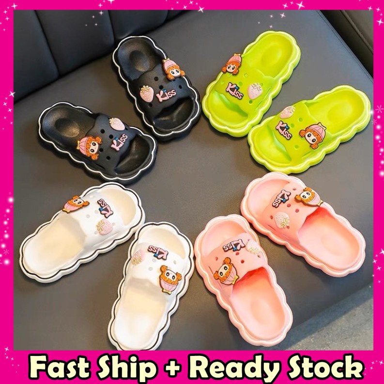 Borong Store DIY Jibz Cute Slipper Women Girls Beach Sandal Selipar Ibu ...