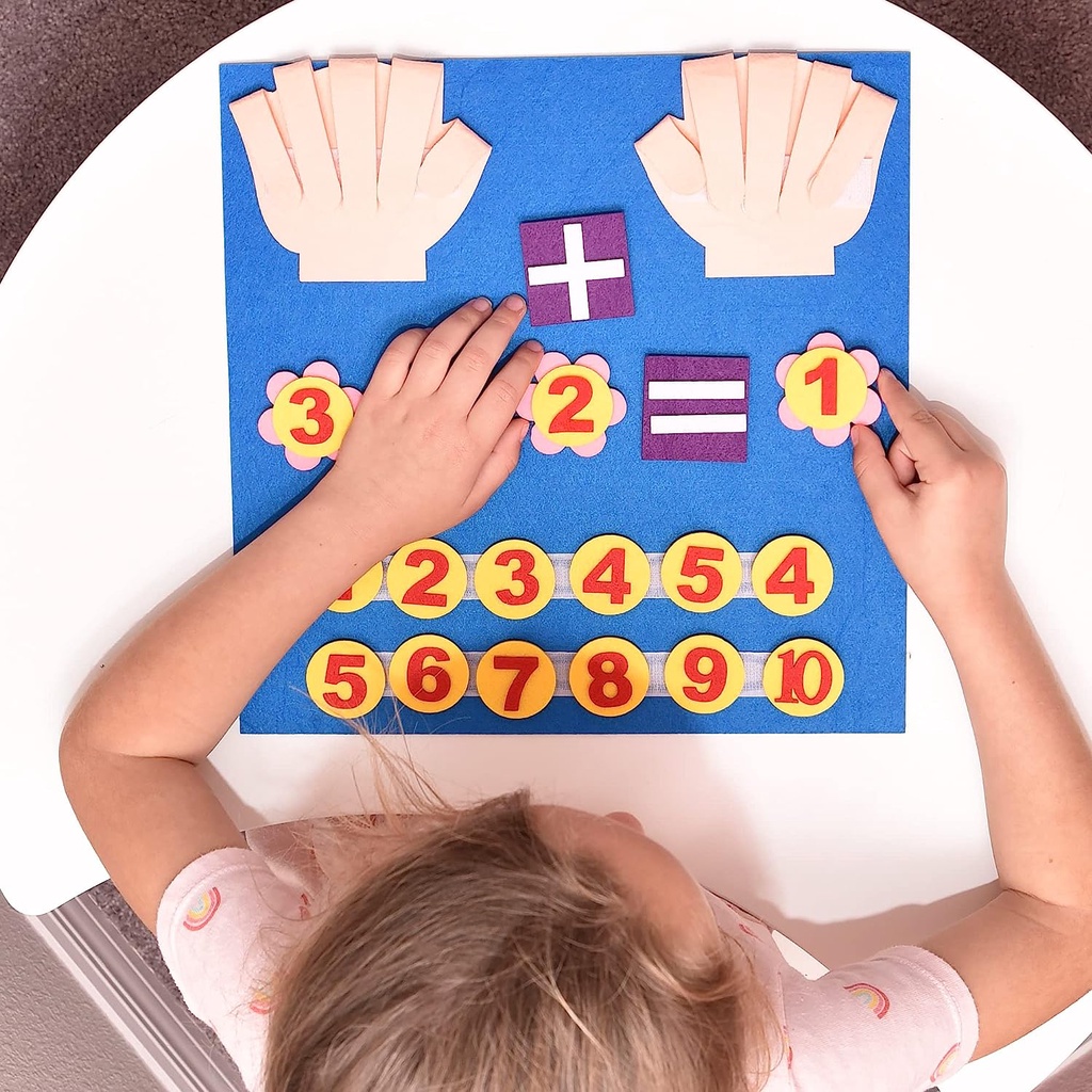 Kids Math Board Felt Learning Kindergarten Teaching Aids Educational ...