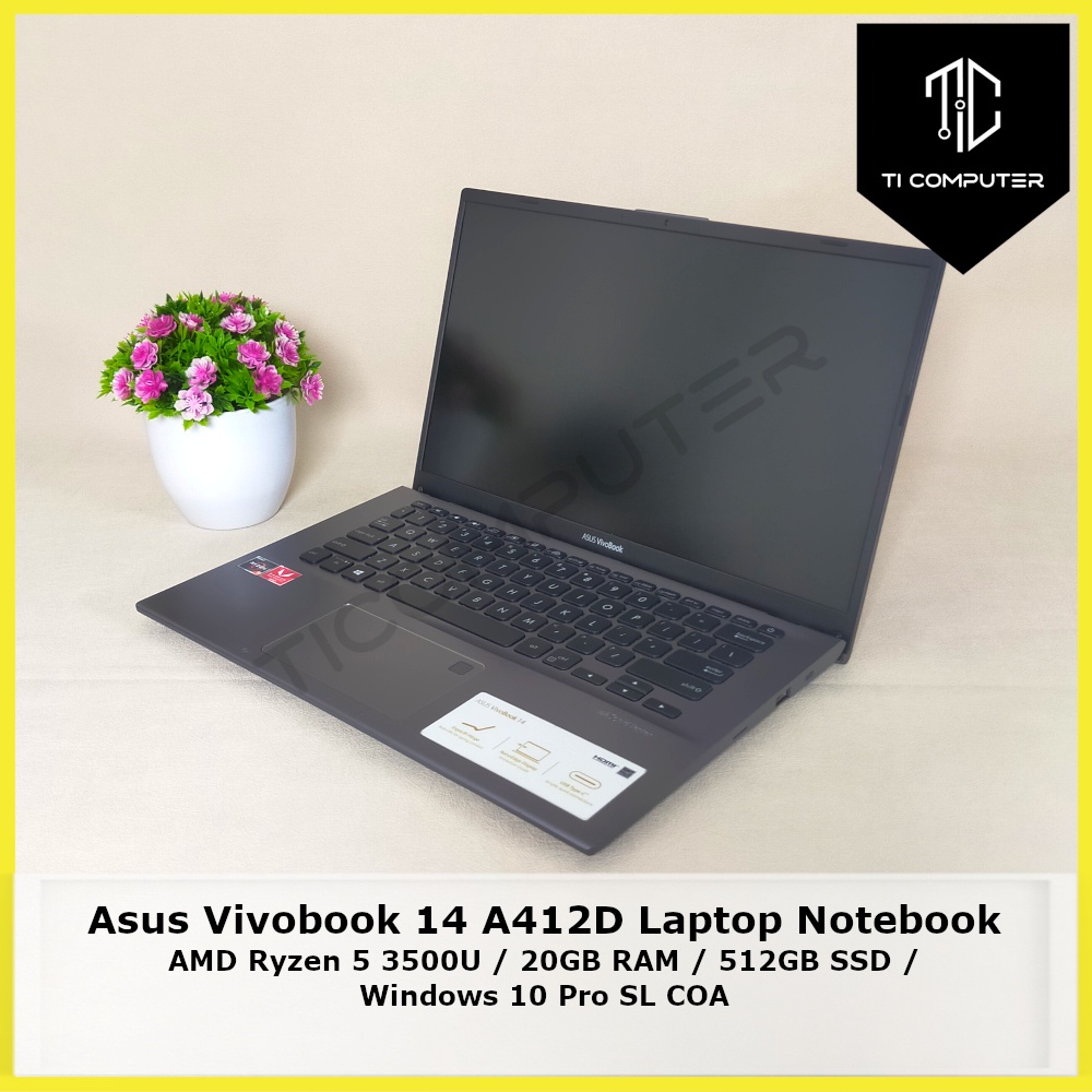 Asus Vivobook 14 A412D AMD Ryzen 5 3500U 2.1GHz with Radeon Graphic ...
