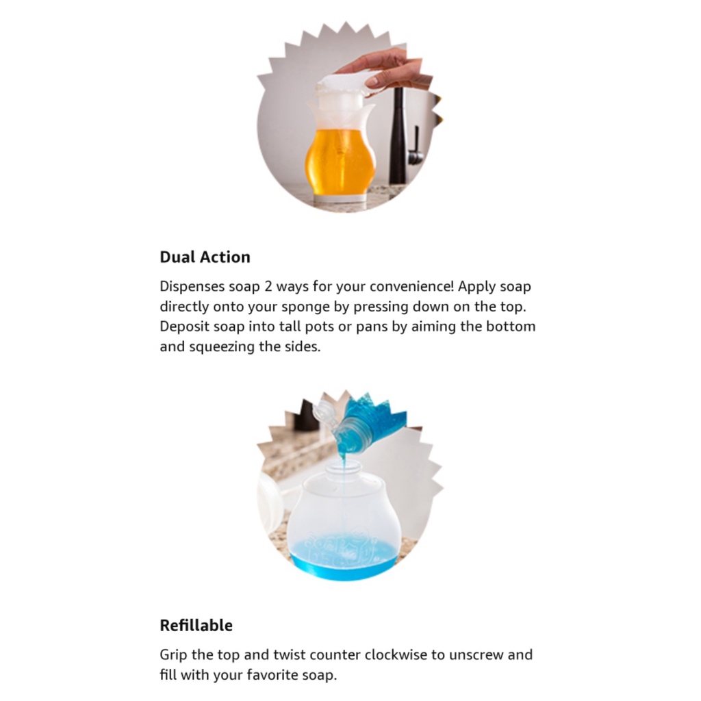 [Scrub Daddy MY] Soap Daddy Dual Dispenser by Scrub Daddy White ...