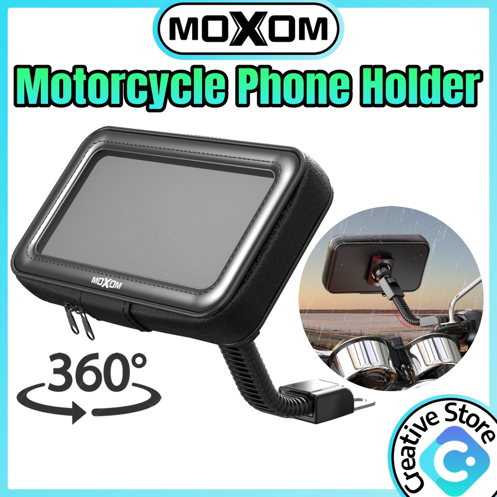 Moxom Motorcycle Phone Holder Motorcycle Hp Holder for Motorcycle Stand ...