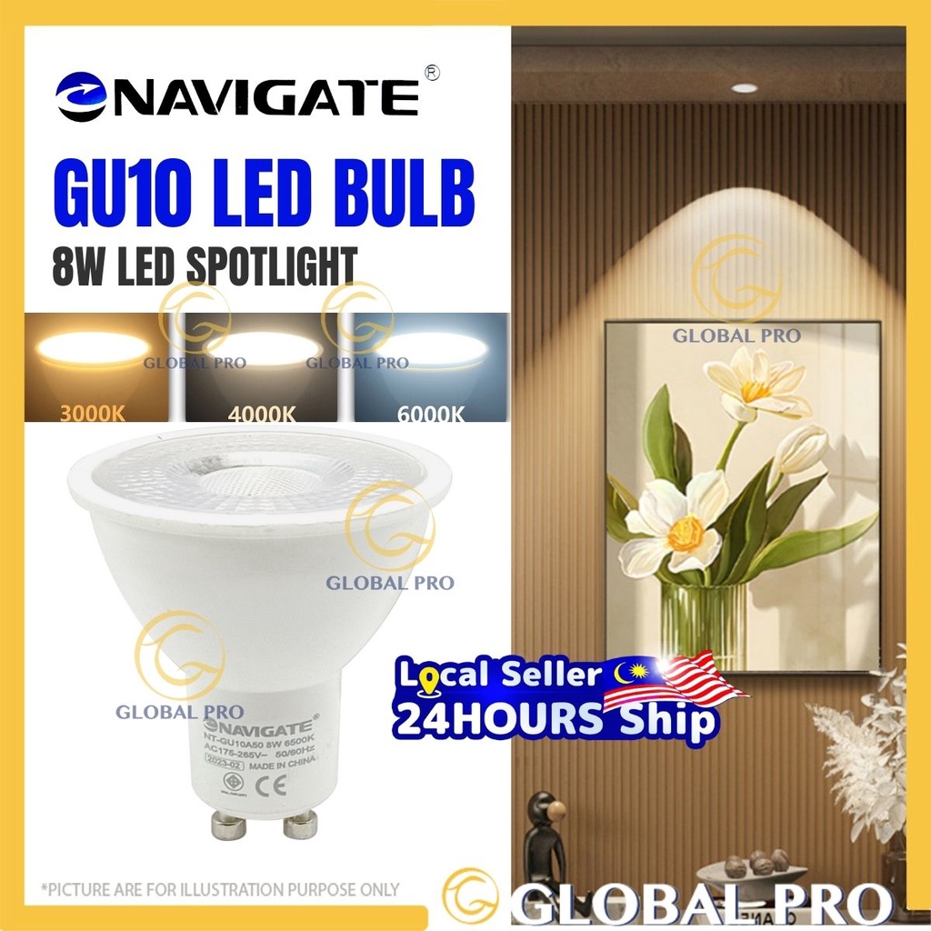 NAVIGATE GU10 8W LED Bulb Spotlight Track Light Tracklight Eyeball ...