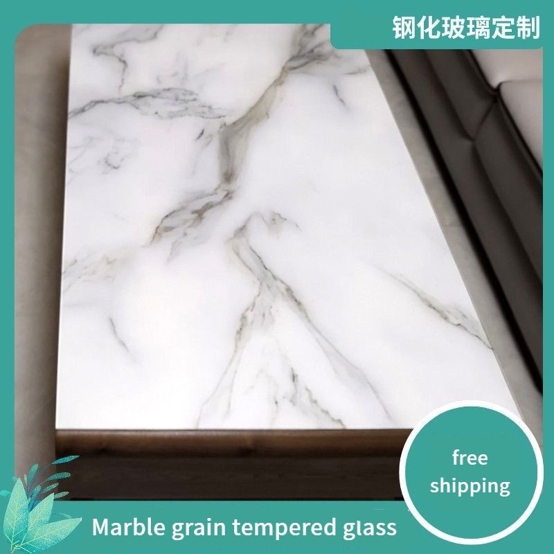 Marble tempered glass customized table tops coffee table tops dining ...
