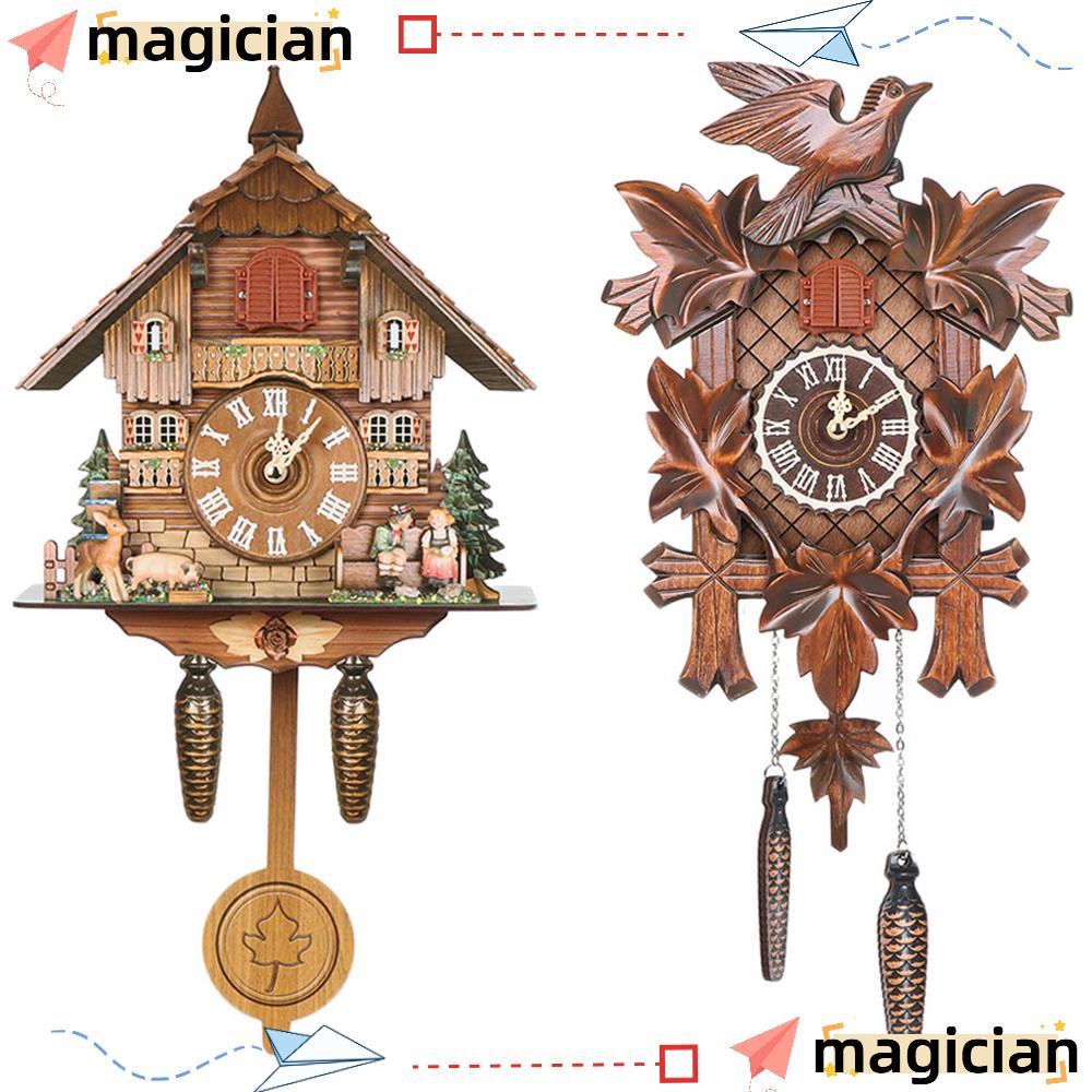 MAGIC Living Room Cuckoo Clocks Forest House Chime Alarm Clock Wall ...