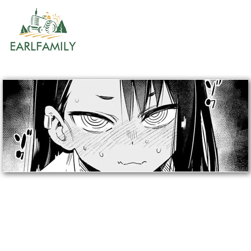 EARLFAMILY 13cm Cartoon Anime Nagatoro Blush Slap Funny Car Sticker ...