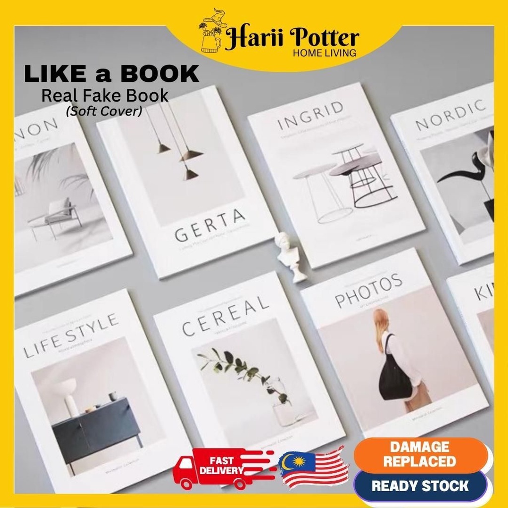Fake Book Decoration Soft Cover Book For Photography Set Buku Hiasan ...