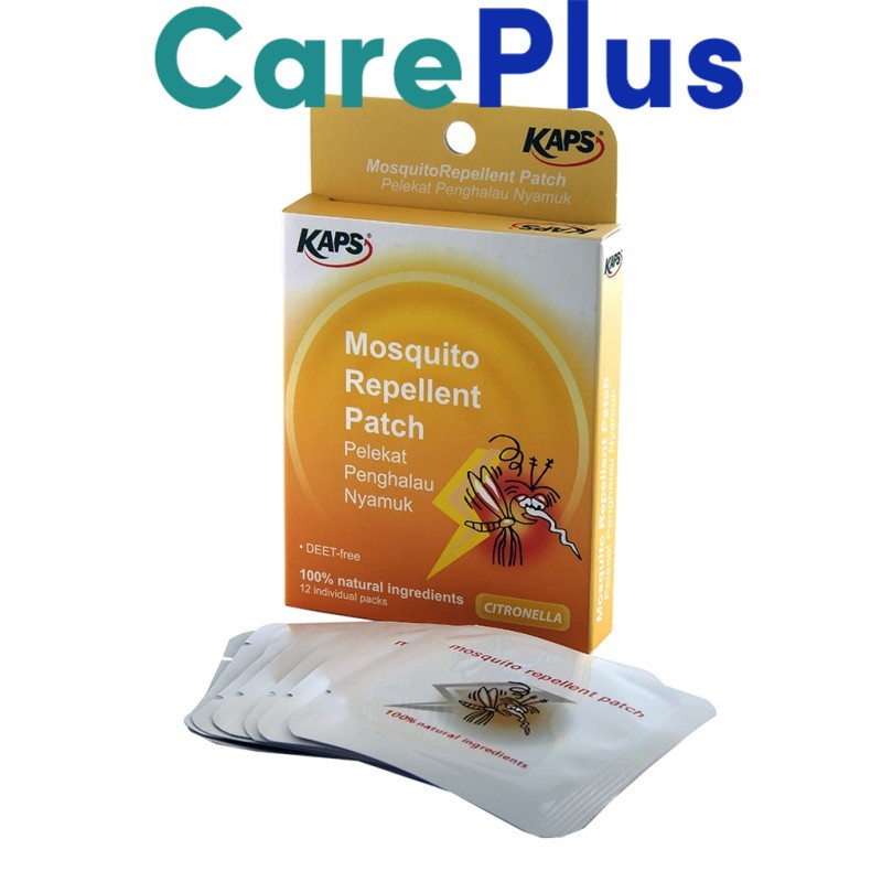 KAPS MOSQUITO REPELLENT CITRONELLA PATCH 12'S (EXP: 03/2024) | Shopee ...