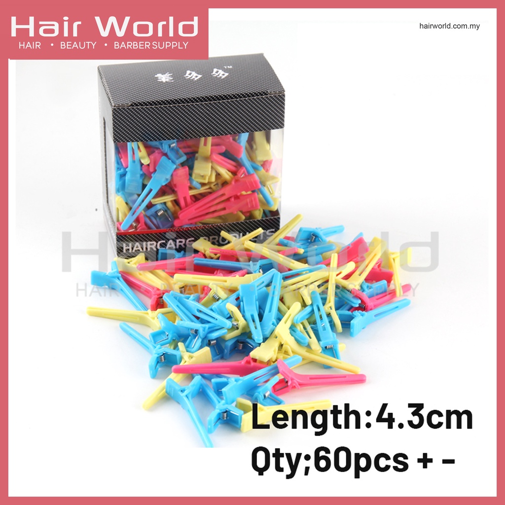 Salon Hair Section / Perming Clips 4.3cm (60pcs+-) | Shopee Malaysia