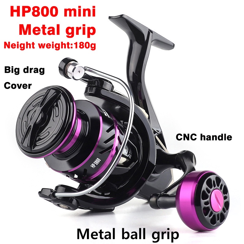 New Mini 500 Metal Reel Mini Spinning Shrimp Outdoor Fishing Sea Rod ...