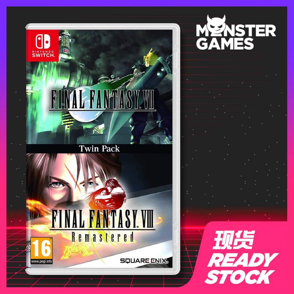 Nintendo Switch Final Fantasy VII & Final Fantasy VIII Remastered Twin ...