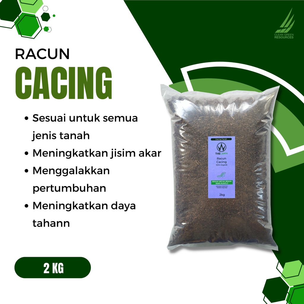 [2KG] Racun Cacing Organik Untuk Rumput Racun Serangga Pesticide Racun ...