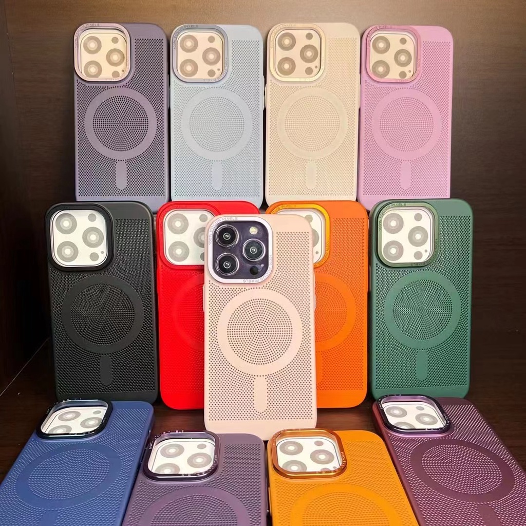 New Luxury Cooling Magnetic Matte Clear Phone Case For iPhone 14 pro ...
