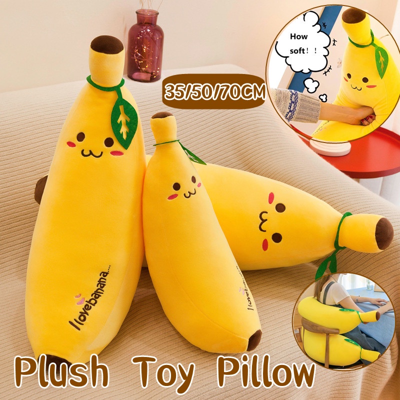 Banana Doll Plush Toy Long Banana Pillow Stuffed Toy Cute Pillow ...