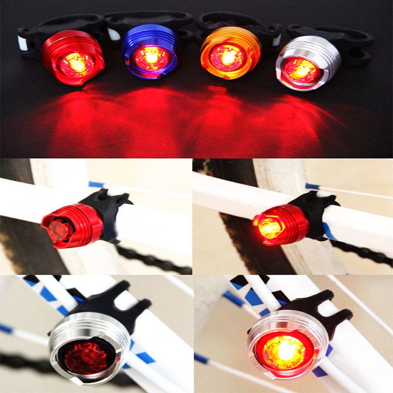 Led bicycle front and rear helmet safety bicycle flashing warning light ...