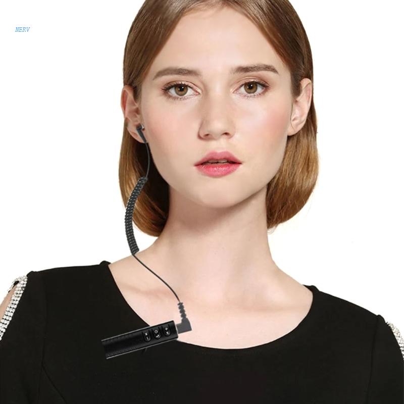 NERV 3.5mm Spring Headphone Jack Single Side Earphone Noise ...