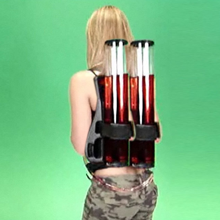 Backpack Drinking Beer Fountain Wine Cannon Double Barrel Tart ...