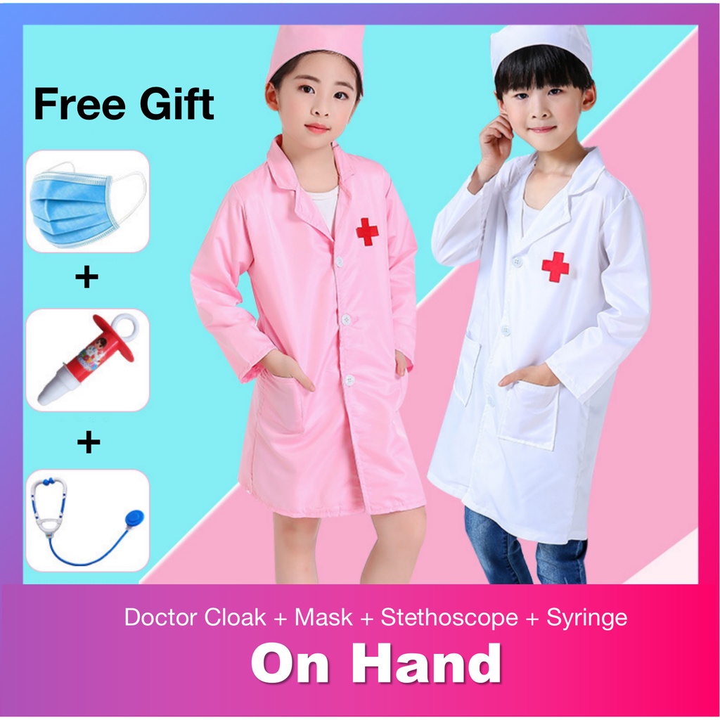 Full Set Doctor Nurse Costume for Kids Cosplay Career Guidance Costume ...