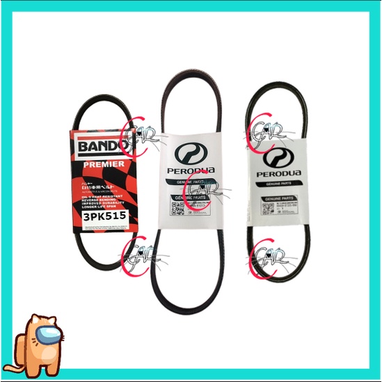 FAN BELT BANDO PERODUA KELISA KENARI ALTERNATOR / AIRCOND / POWER ...