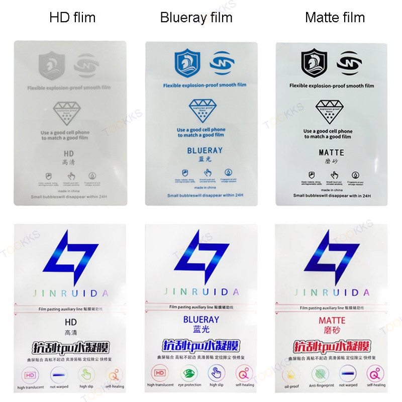 50PCS HD Hydrogel Films For All Phone Protecting Film V9 Cutting ...