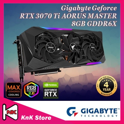 GIGABYTE AORUS GeForce RTX 3070 Ti MASTER 8GB GDDR6X Graphics Card ( GV ...