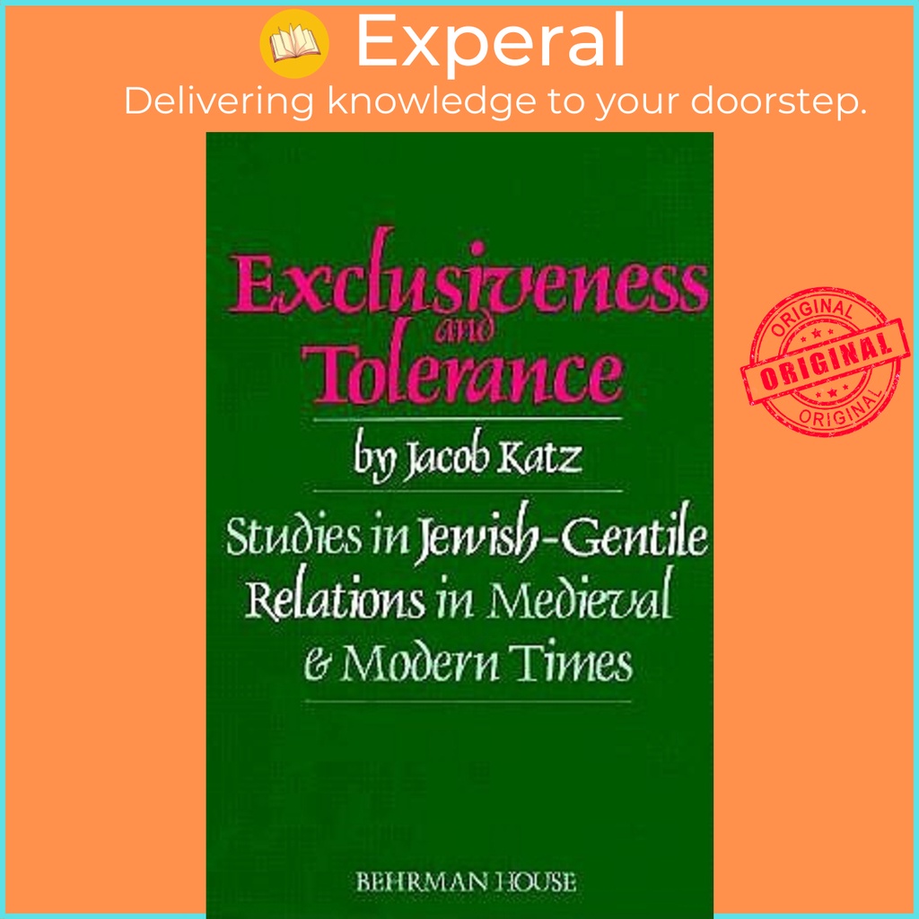 [English - 100% Original] - Exclusiveness and Tolerance by Behrman ...