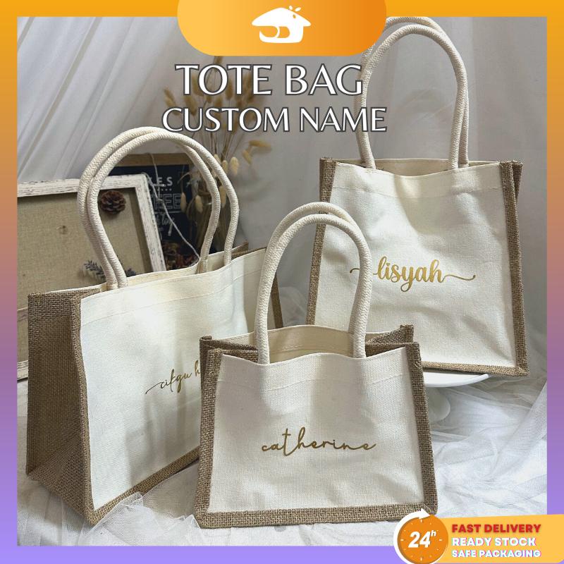 Jute Bag - DAYDREAM Women Bag Beg Woman Customize Name Custom Nama ...