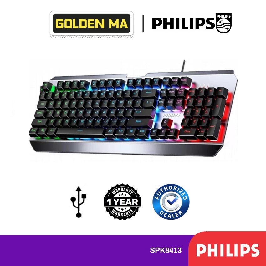 Philips SPK8413 Wired Mechanical Gaming Keyboard | Shopee Malaysia