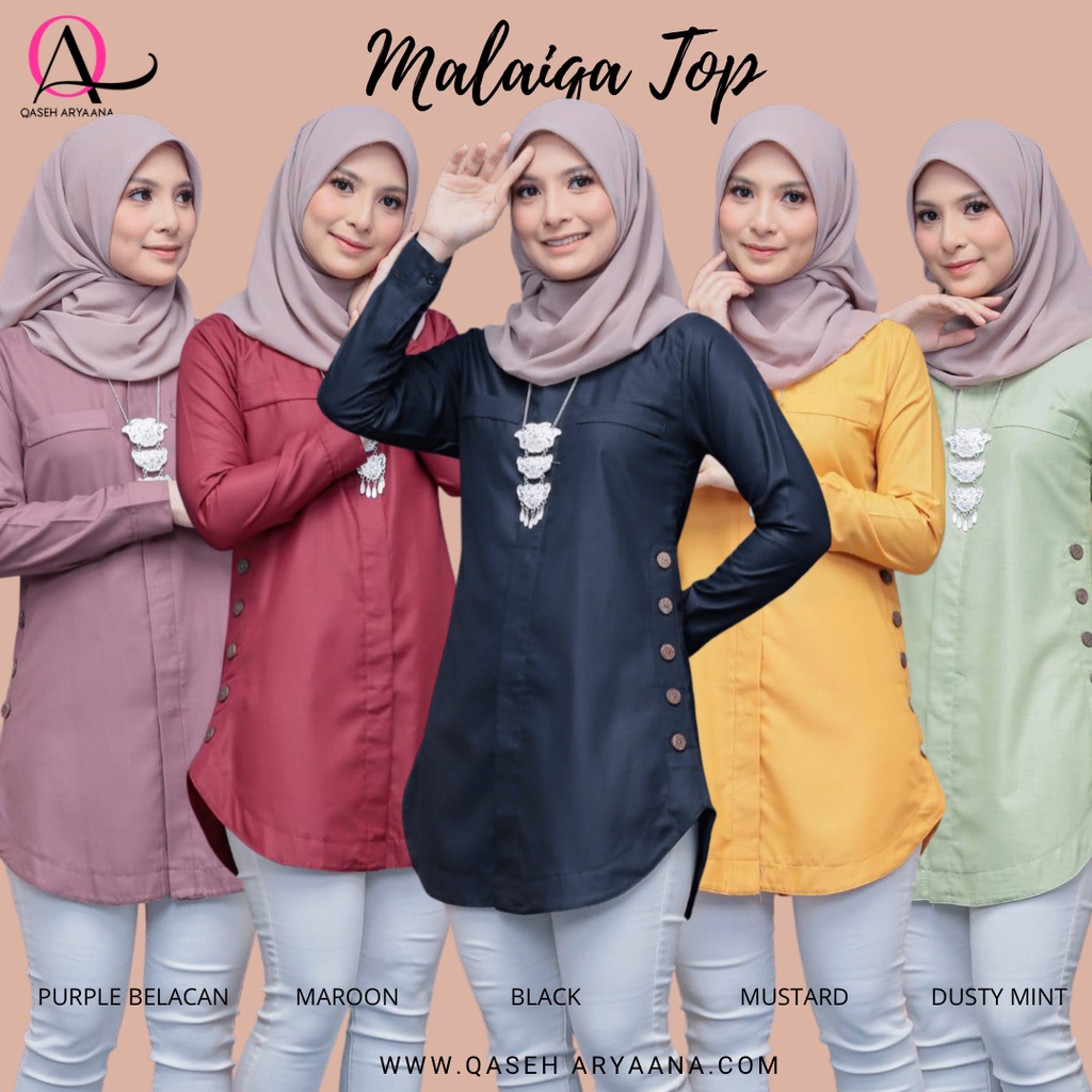 MALAIQA TOP (Soft Cotton Korean) | Shopee Malaysia