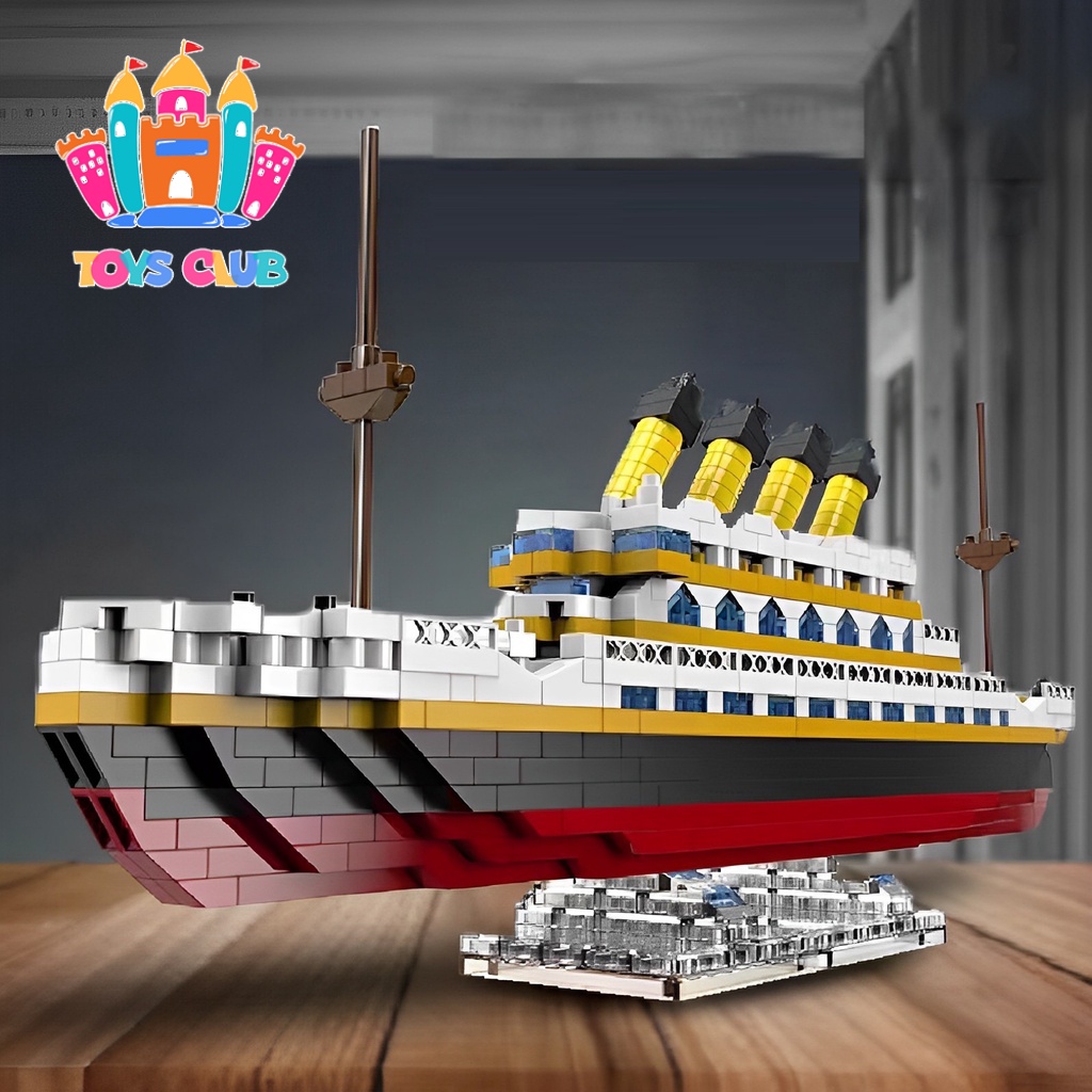 1860 PCS TITANIC CRUISE SHIP MODEL BOAT DIY BUILDING DIAMOND BLOCKS KIT ...