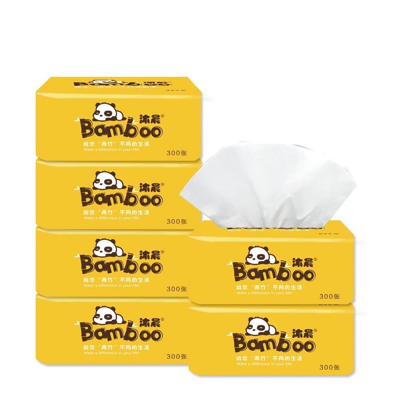 Bamboo Tisu PaperSoft Facial Tissue Muka 4 Ply 300 Sheets Perpack ...
