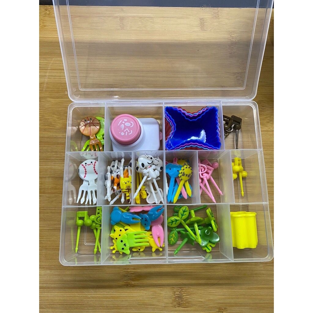 Lalalababy BENTO Skewer Container/Tool BOX/Multipurpose Medicine BOX ...