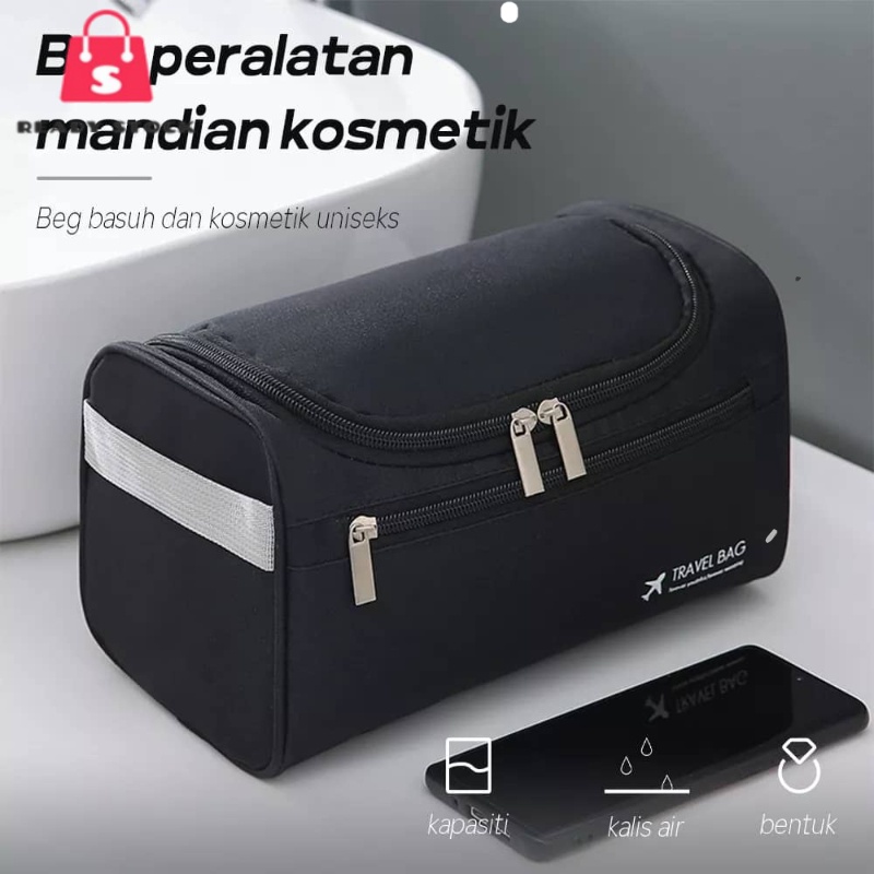 RSS_ TRAVEL TOILETRY BAG ORGANIZER MULTIFUNCTION BAG COSMETIC BAG ...